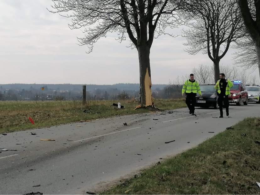 Falck-bil kørt galt i Sorø