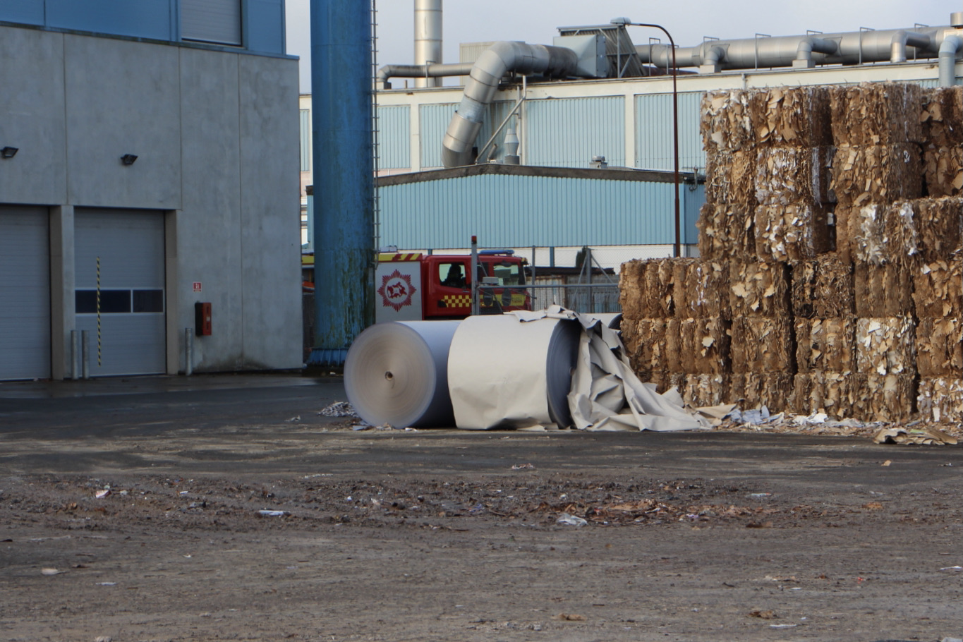 Skjern papirfabrik evakueret