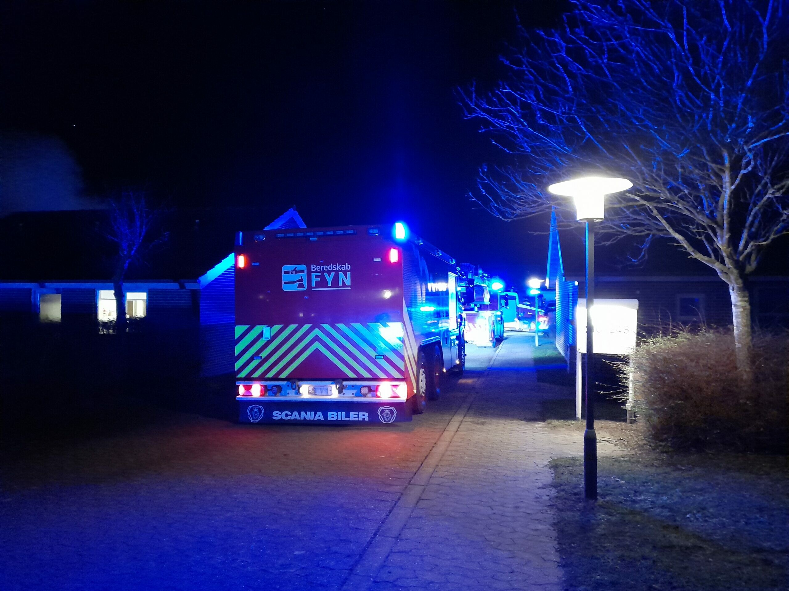 Odense: Brand i rækkehus