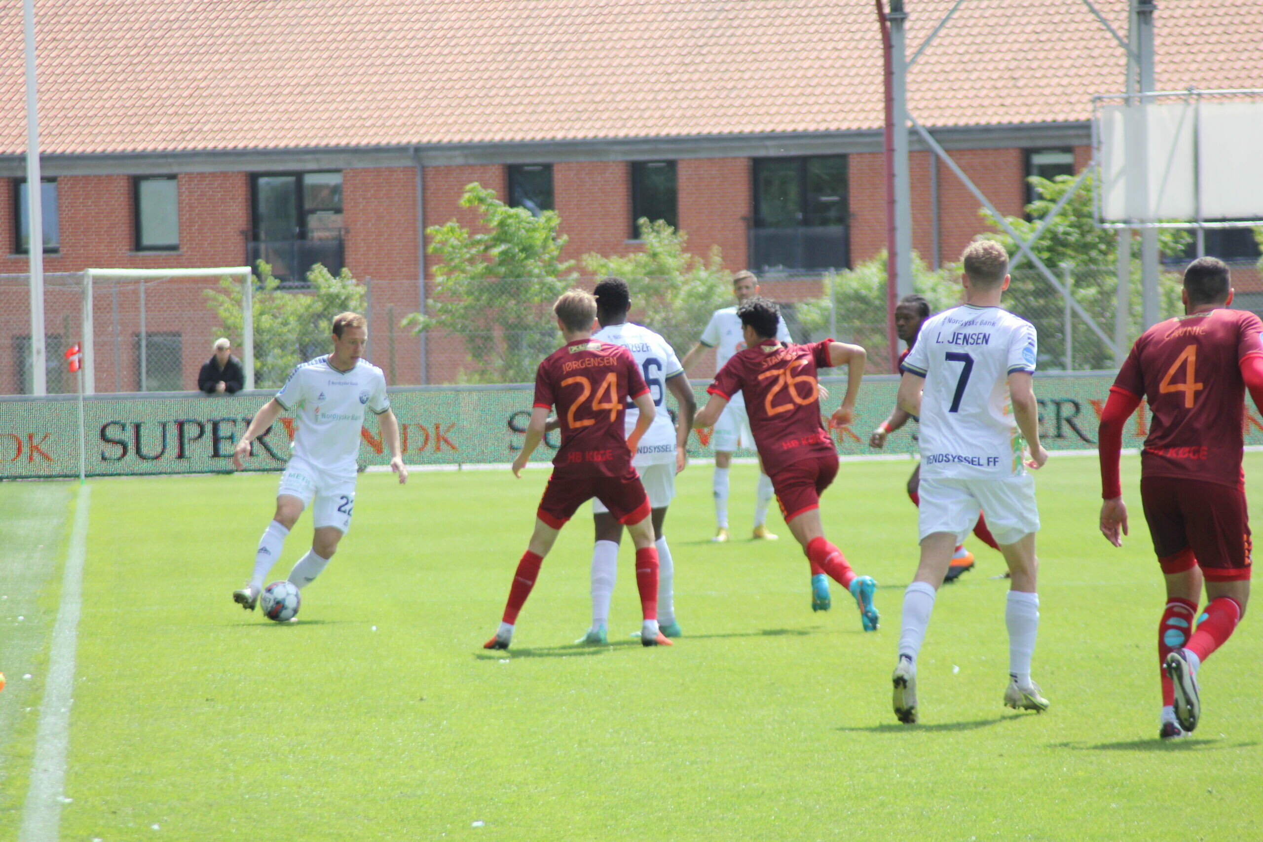 Spændene fodboldkamp mellem Vendsyssel og HB Køge
