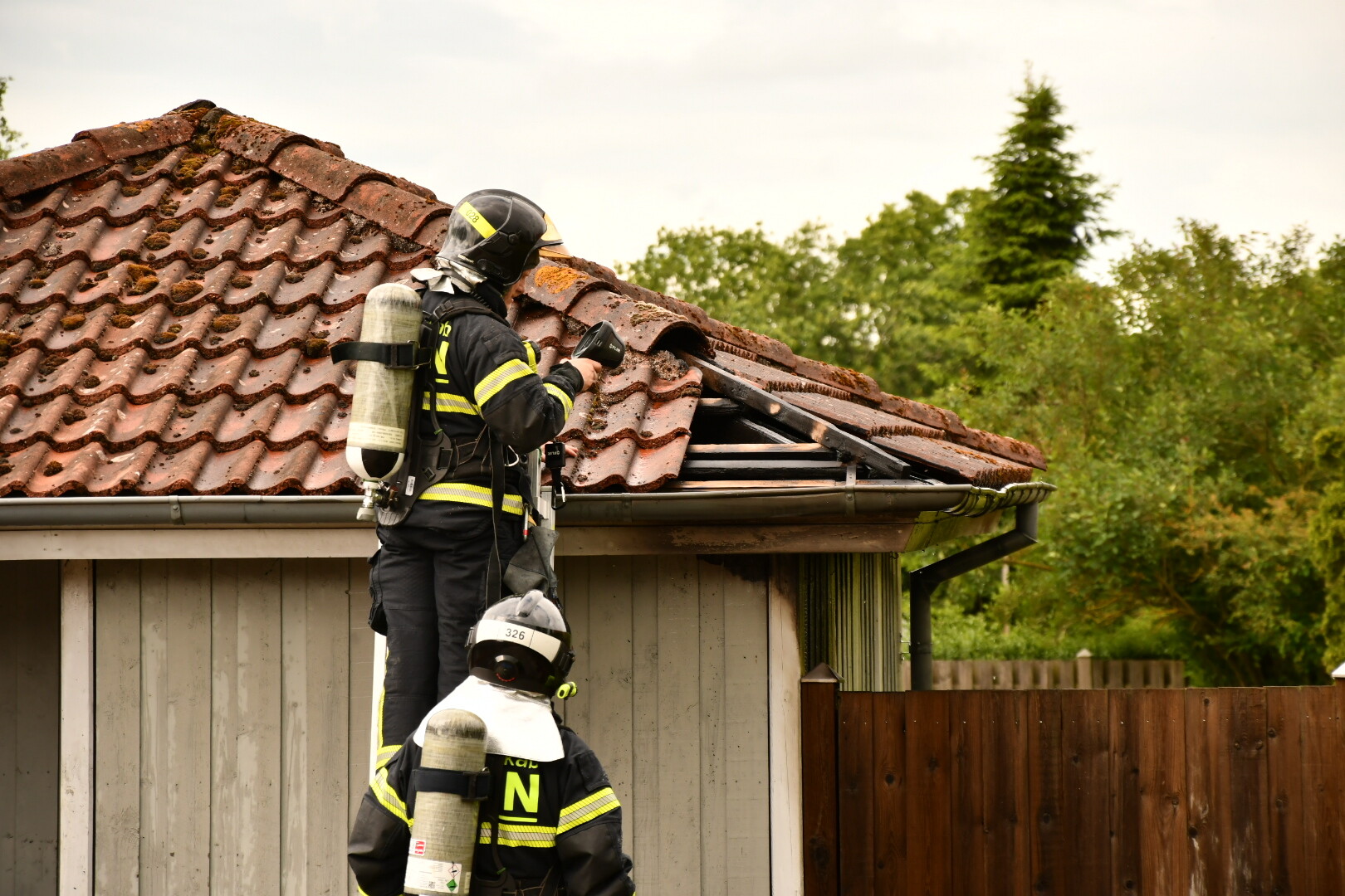 Odense: Brand i skraldespand