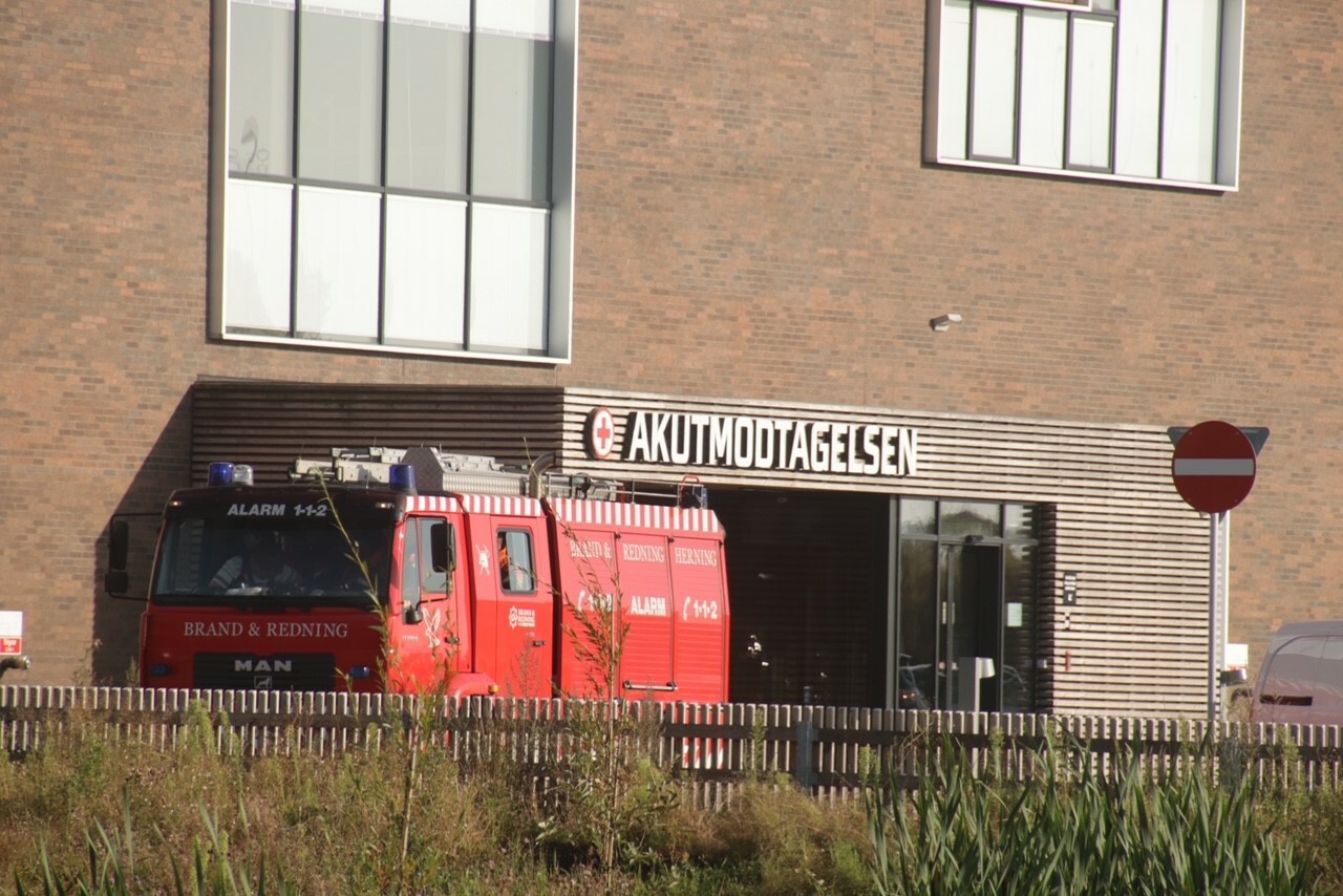 Anden gang på to timer: Brandvæsenet kører til falsk alarm på sygehus