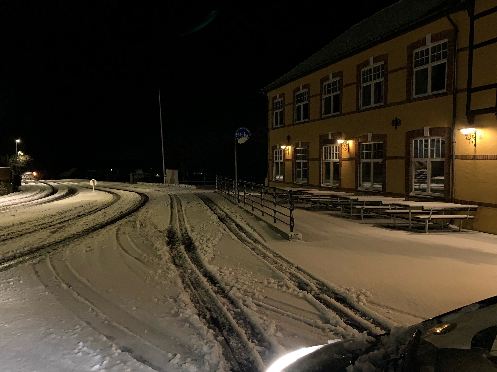Se billederne: Vinterens første sne er kommet til Danmark