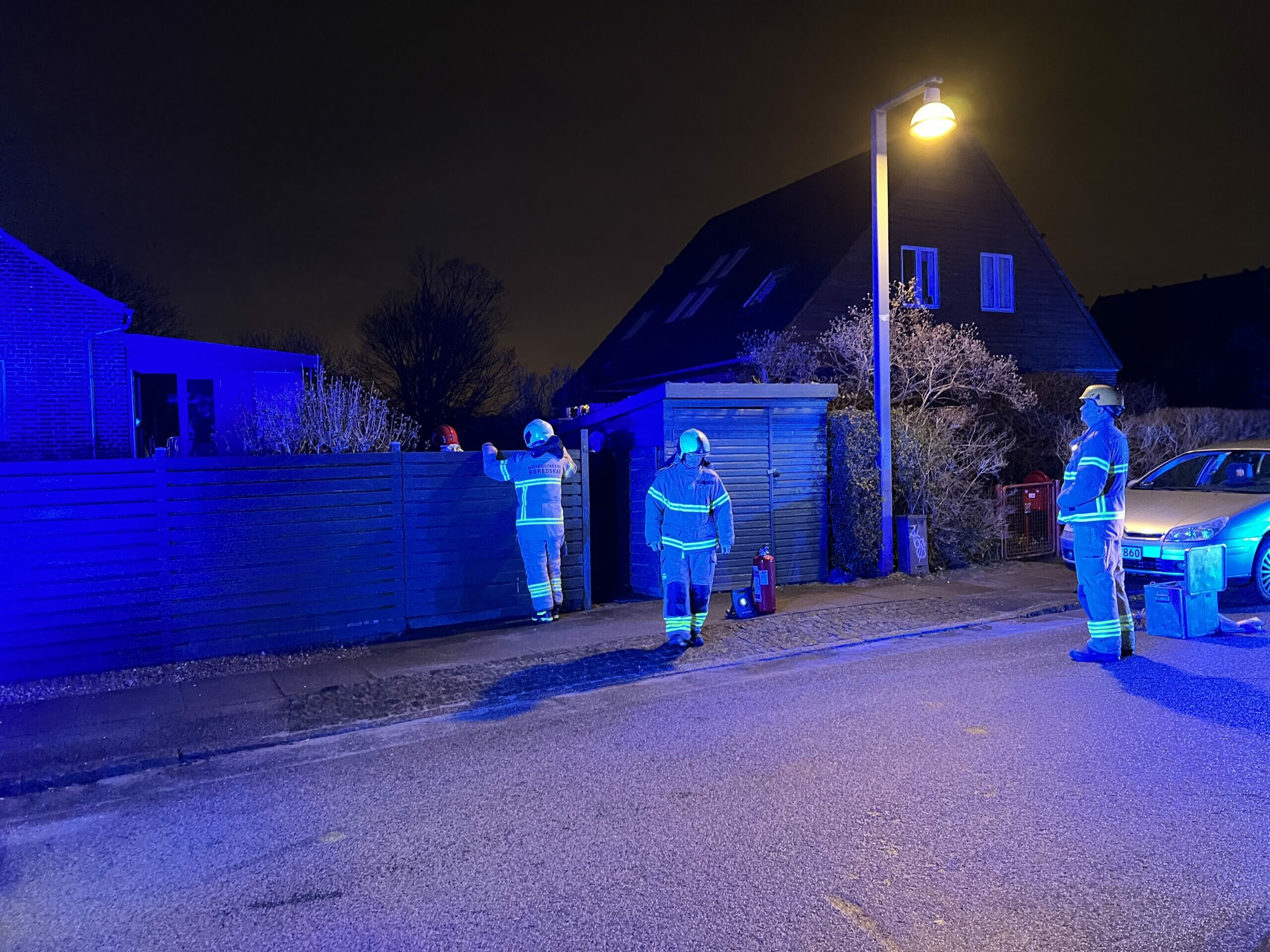 Brand i villa på vestegnen