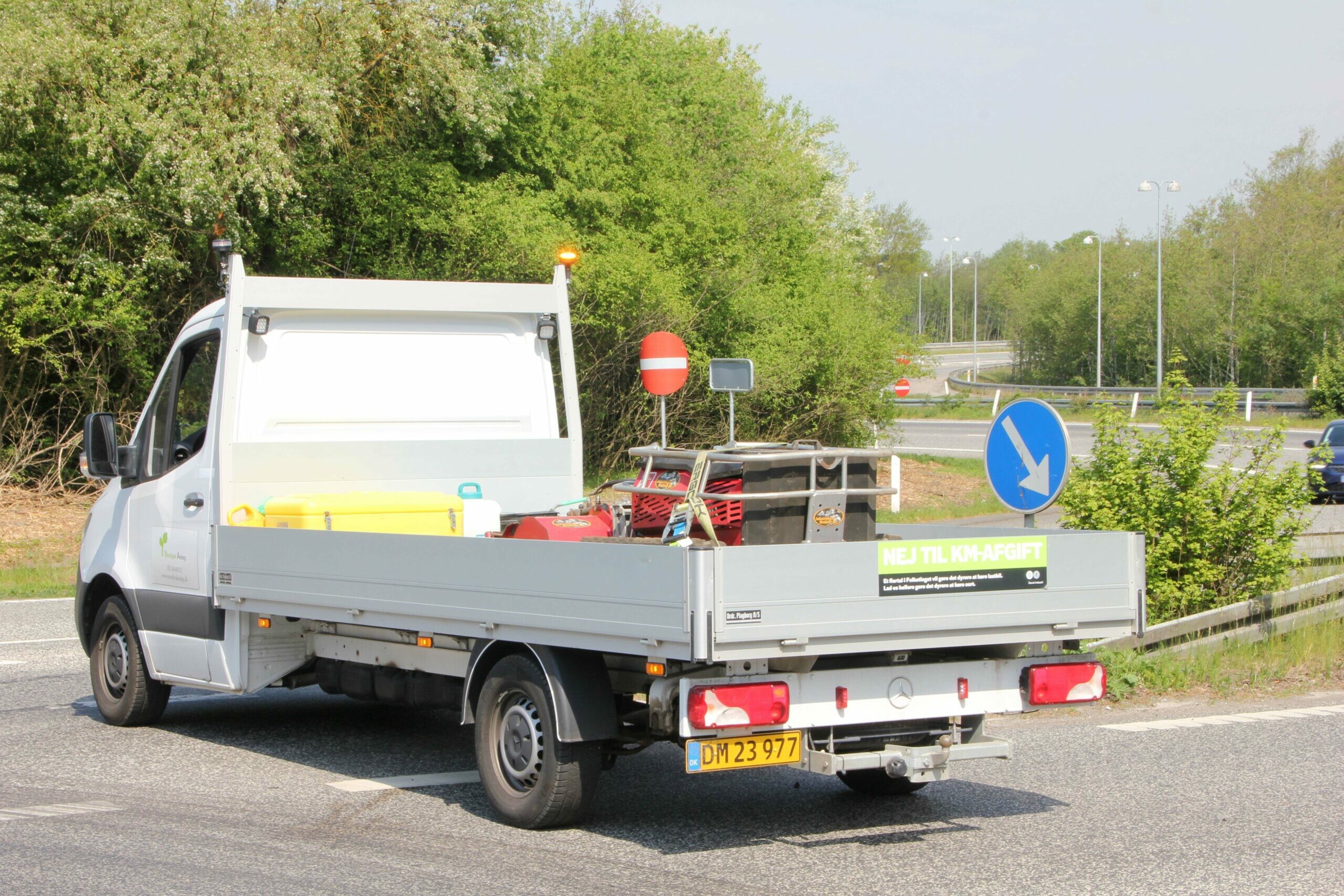 Lastbilblokade i Aalborg