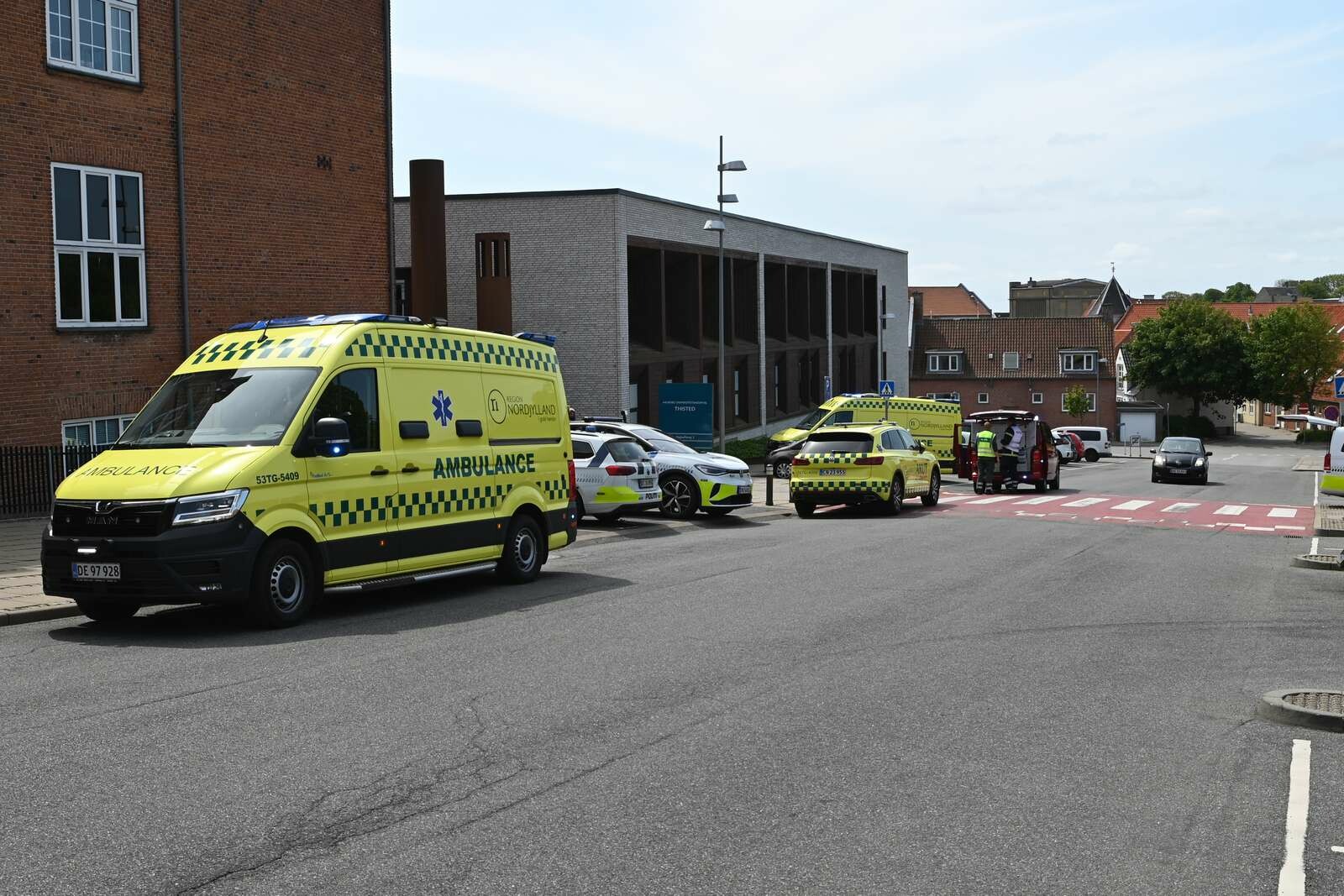 Patienter på sygehus evakueret: Person er anholdt!