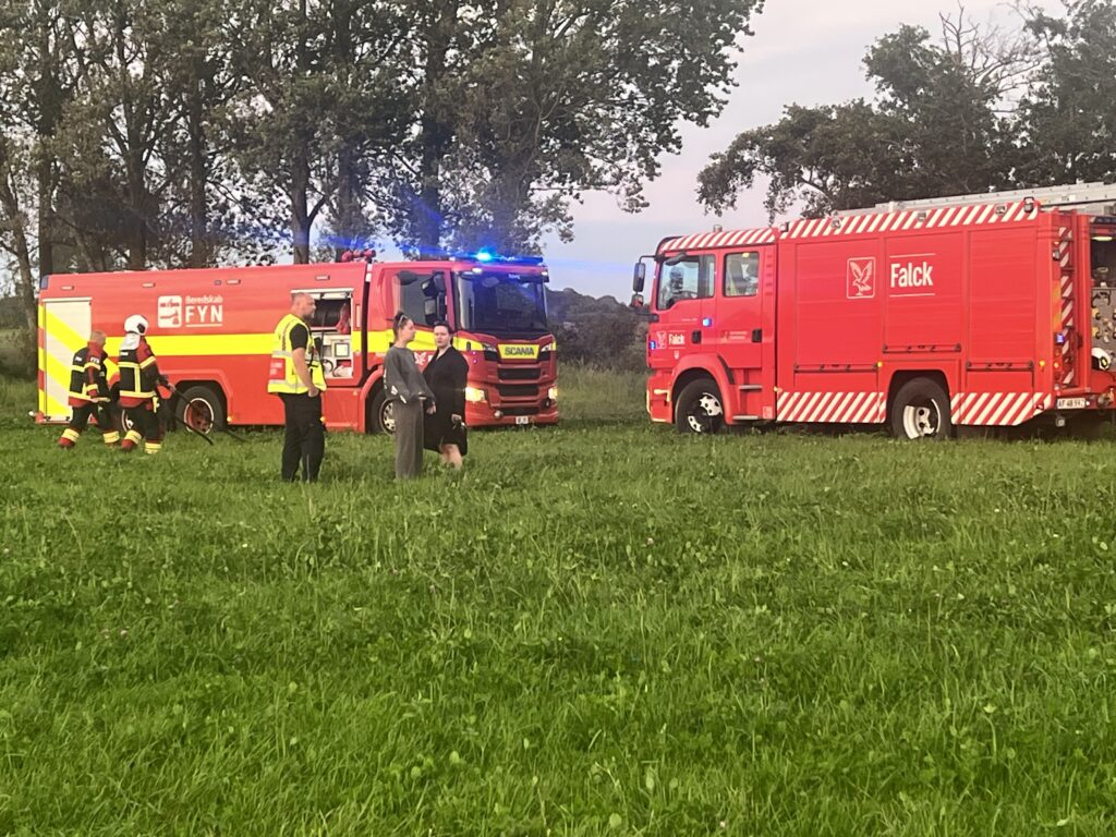 Brandvæsenet til stede ved Ullerslev