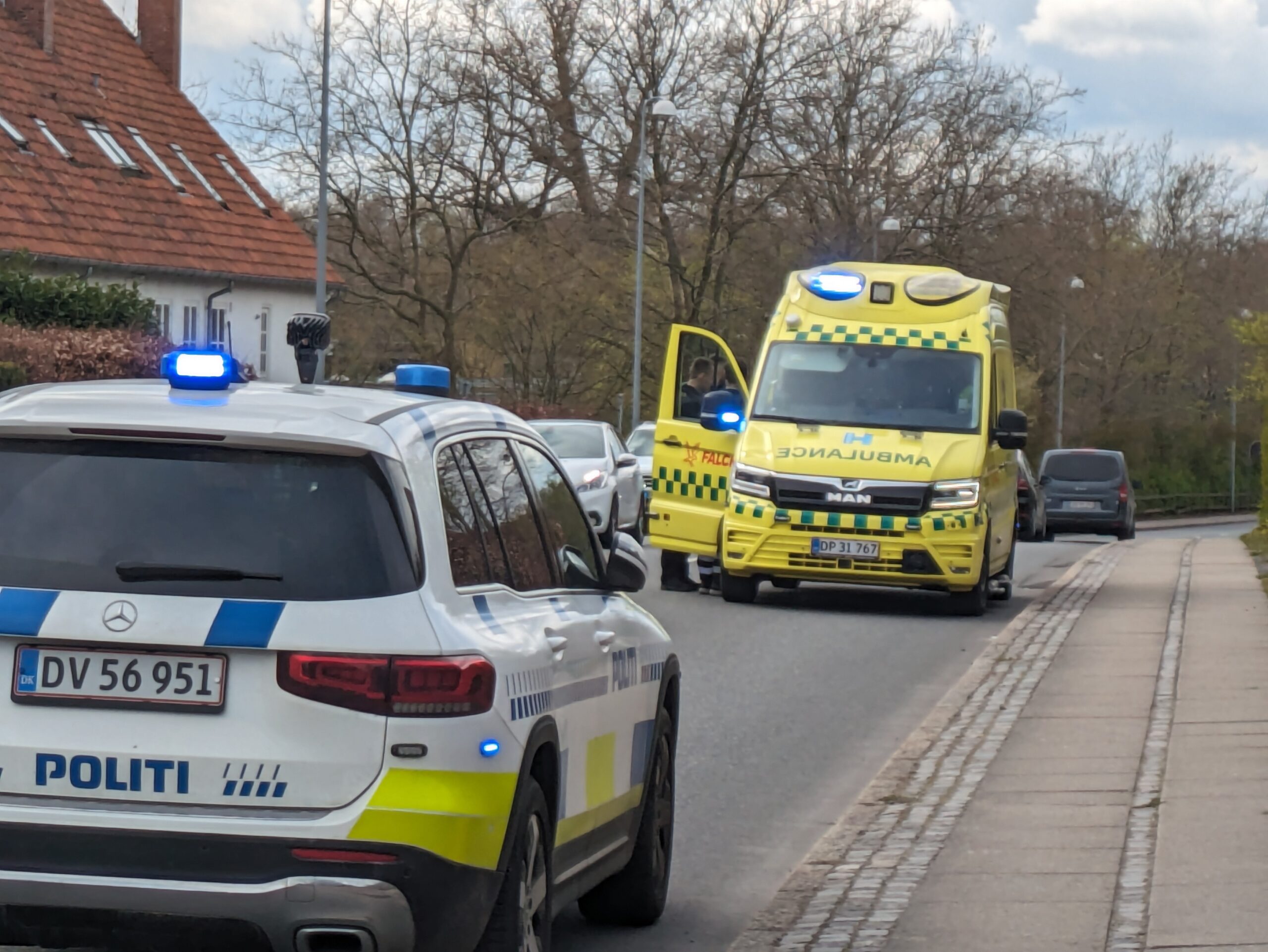 Cyklist kommet til skade på villavej