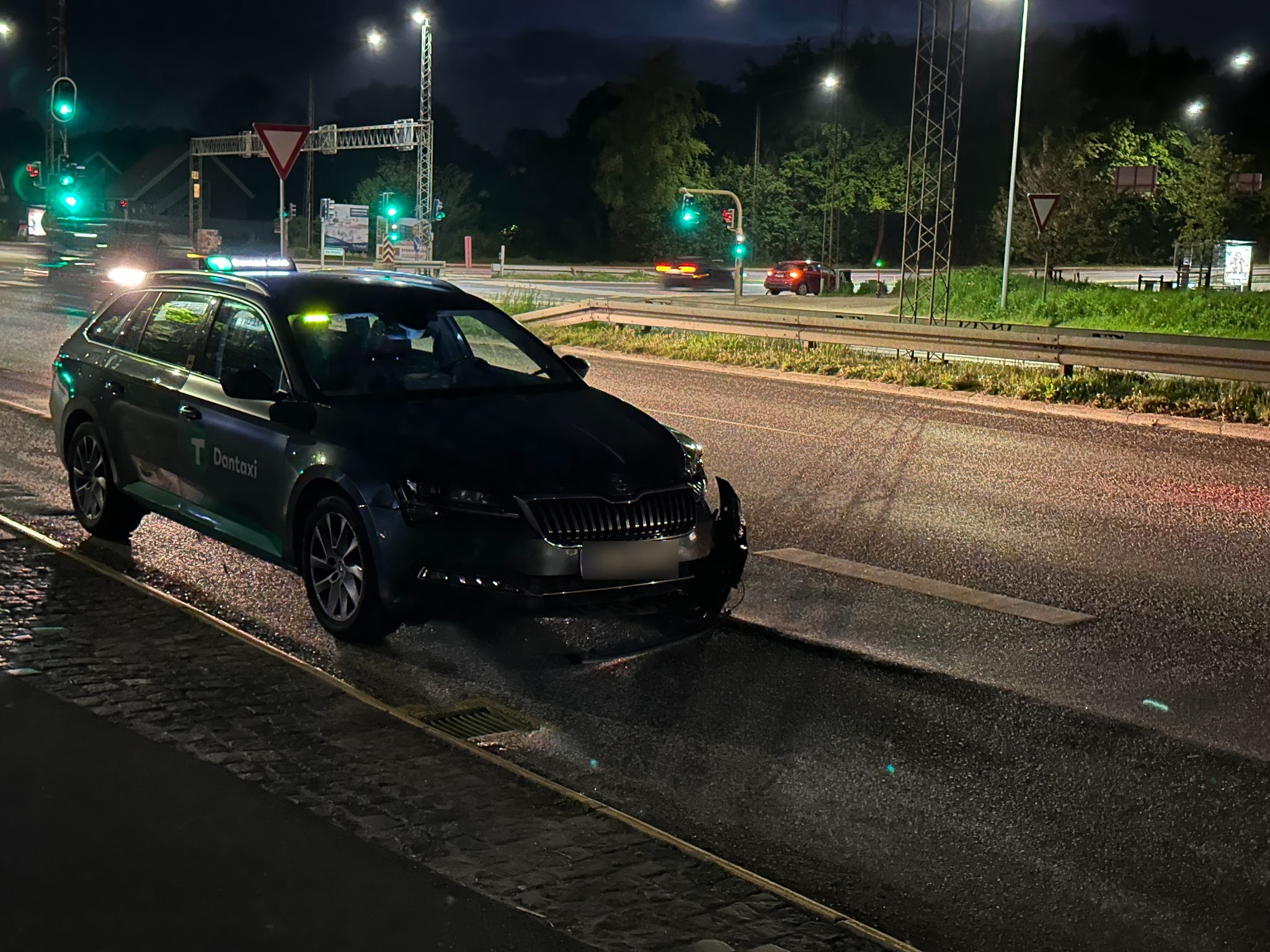 Aarhus: Flere biler og taxa i uheld