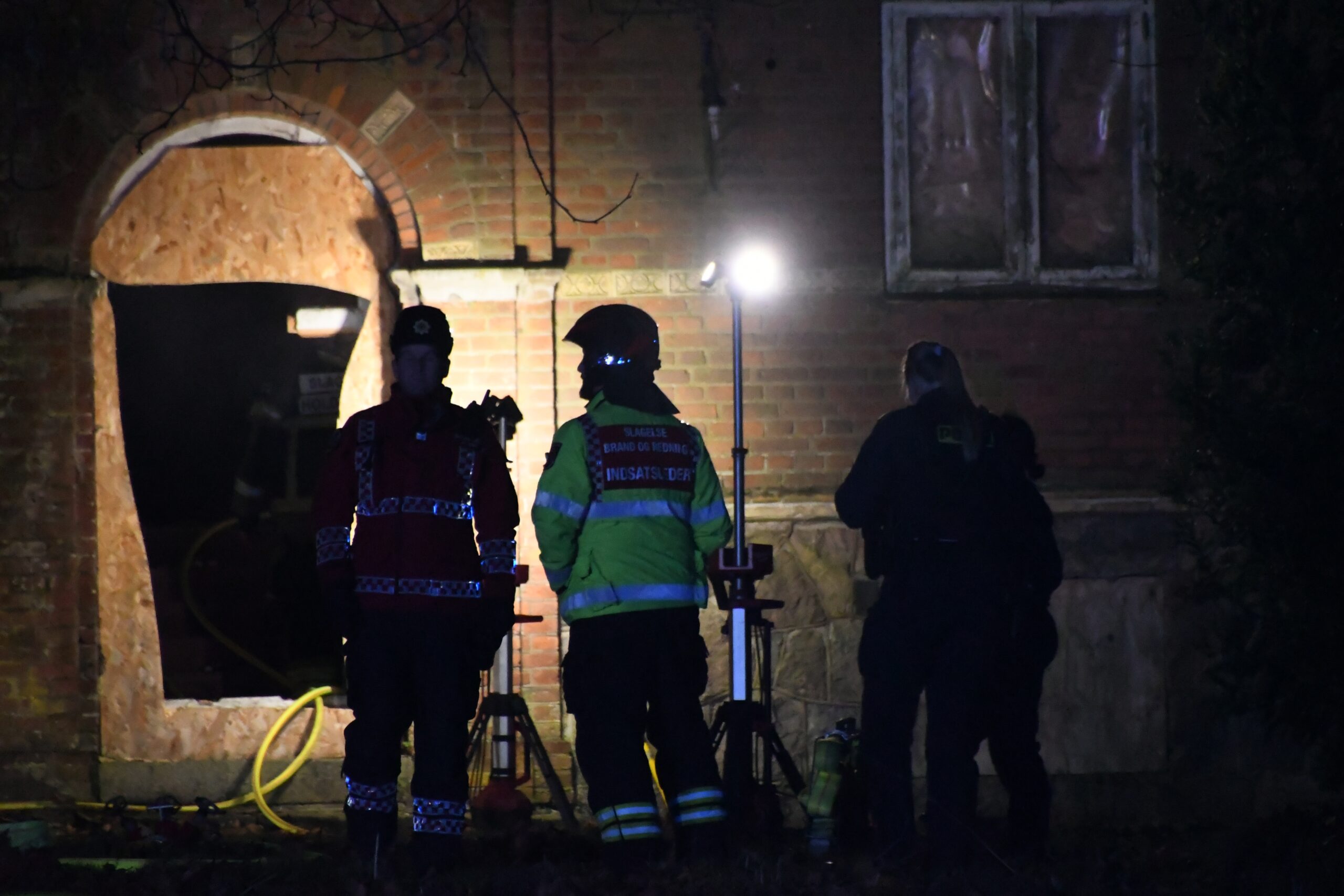 Dansk slot brudt i brand