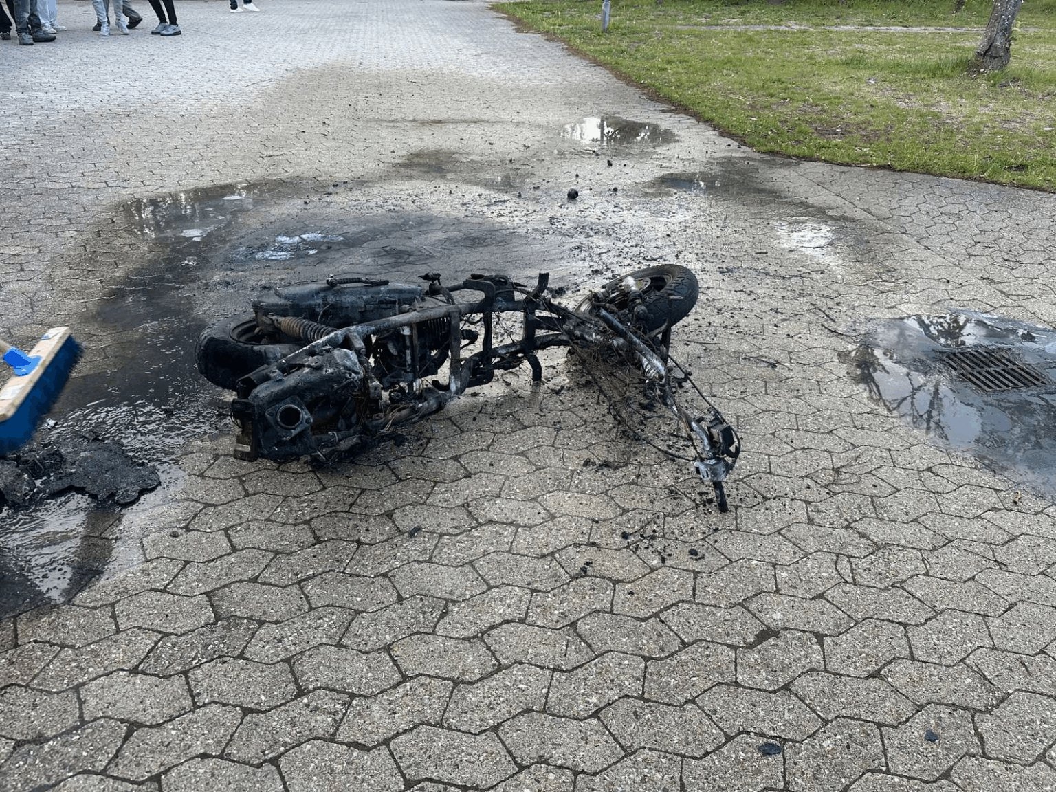 Brand bryder ud ved Hundested Skole