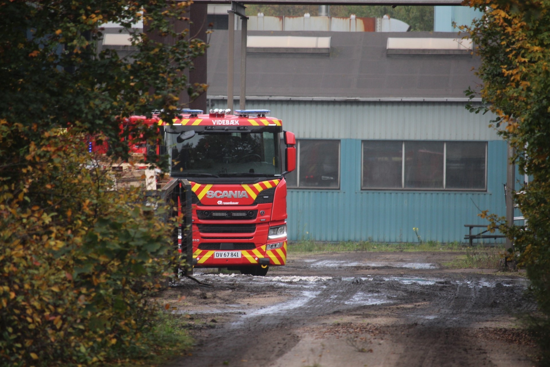 Brand i Skjern