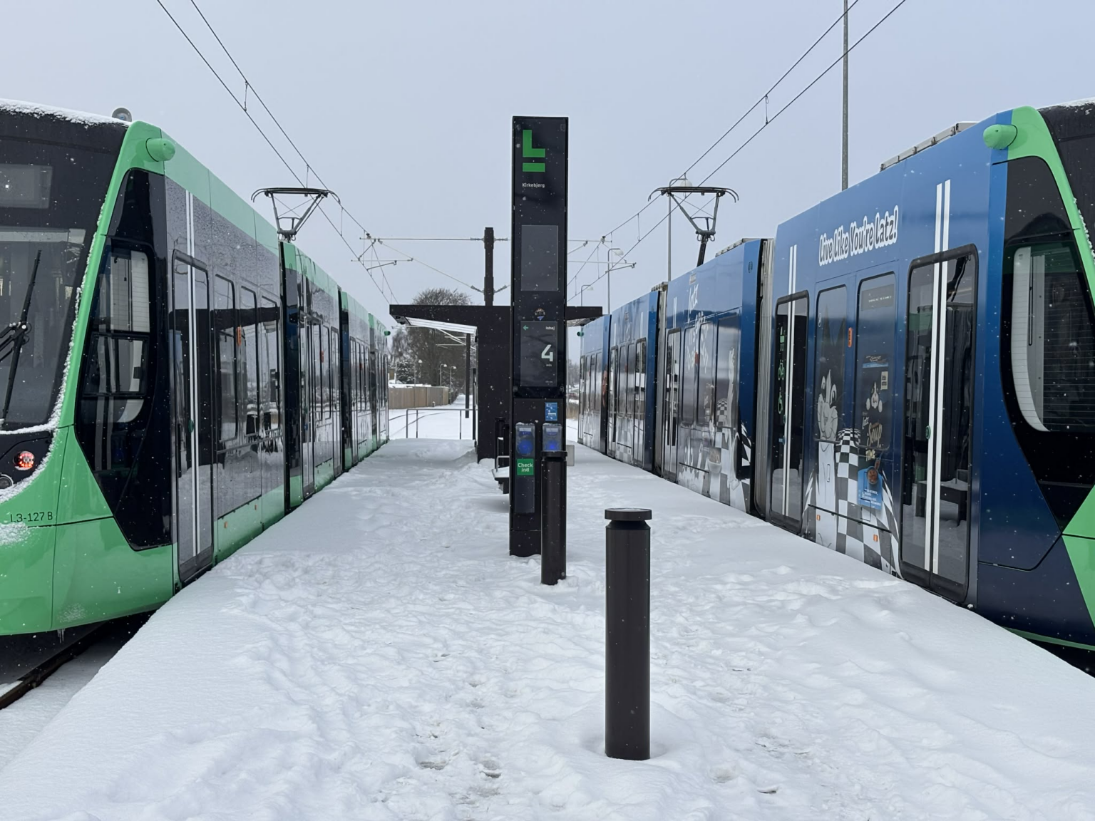 LIGE NU: Letbanen holder helt stille