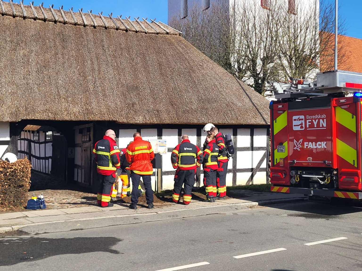 Gasledningsbrud i Svendborg